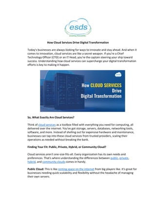 How Cloud Services Drive Digital Transformation (2).pdf | Free Download