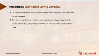 How CMMS Software streamline Service Based Engineering Company Maintenance Operation | Innomaint ...