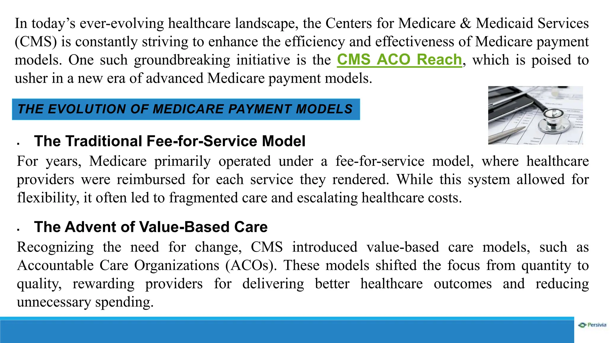 how cms aco reach brings advanced era of medicare payment models.pptx