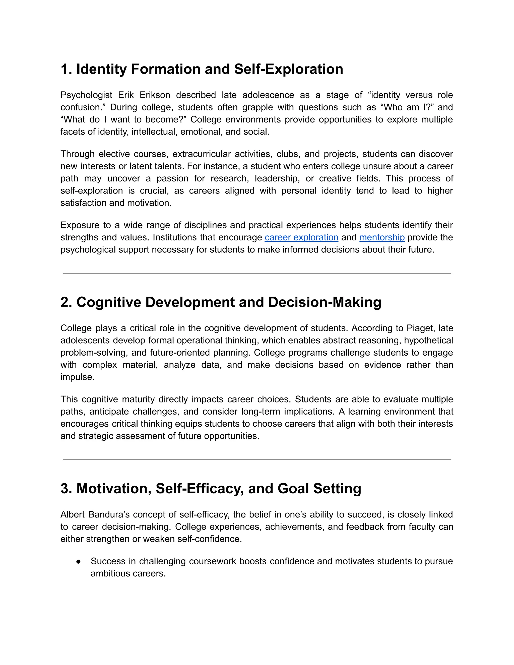 How College Influences a Person’s Career Choice | A Psychological ...