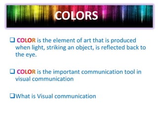 How color affects communication | PPTX