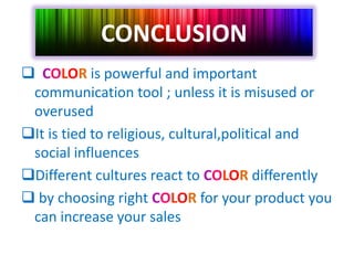 How color affects communication | PPTX