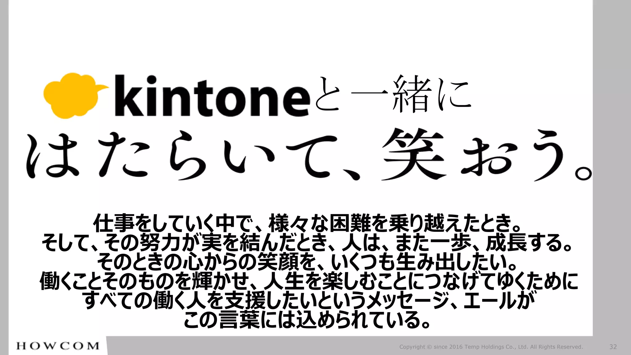 ハウコムさま_kintone hive | PPTX | Computer Peripherals | Computing
