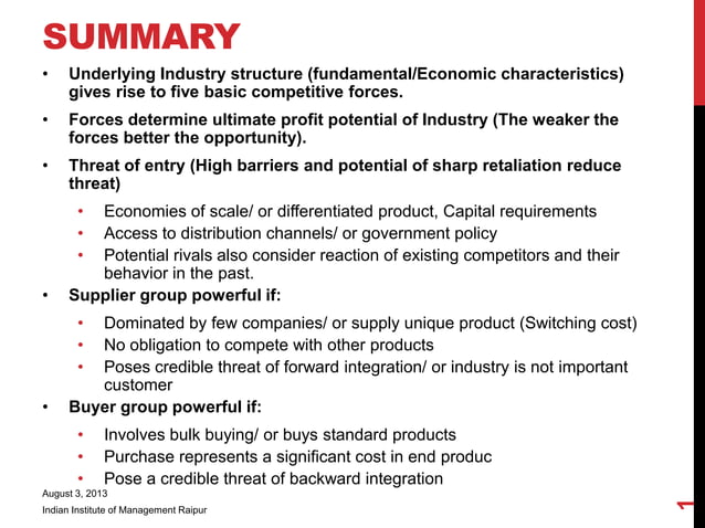 How competitive forces shape strategy sec a group 4 (1) | PPT