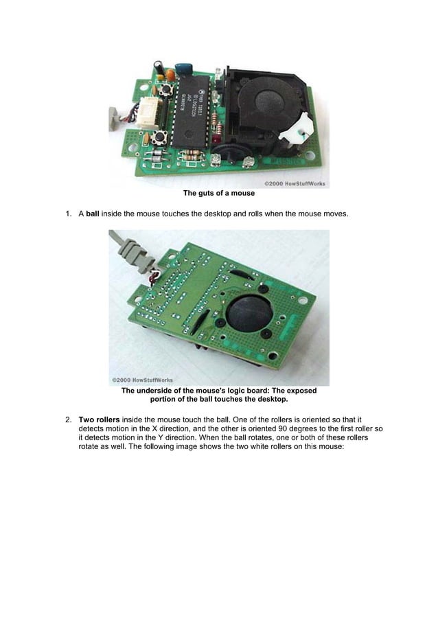 How computer mice work | PDF | Computer Peripherals | Computing