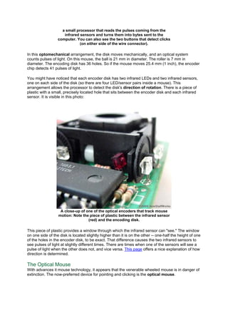 How computer mice work | PDF | Computer Peripherals | Computing