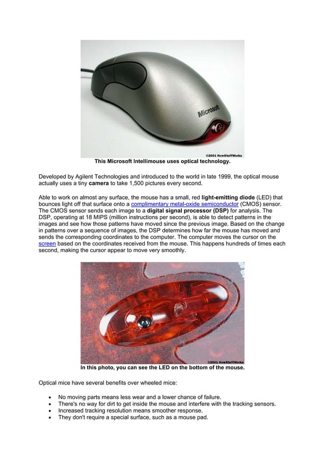 How computer mice work | PDF | Computer Peripherals | Computing