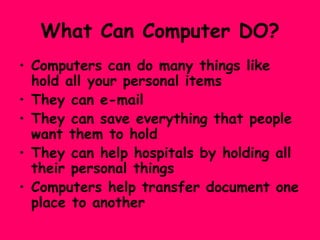 How Computers Will Help In The Future | PPT