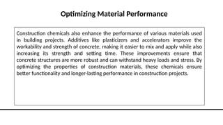 How Construction Chemicals Enhance Durability and Performance | PPTX