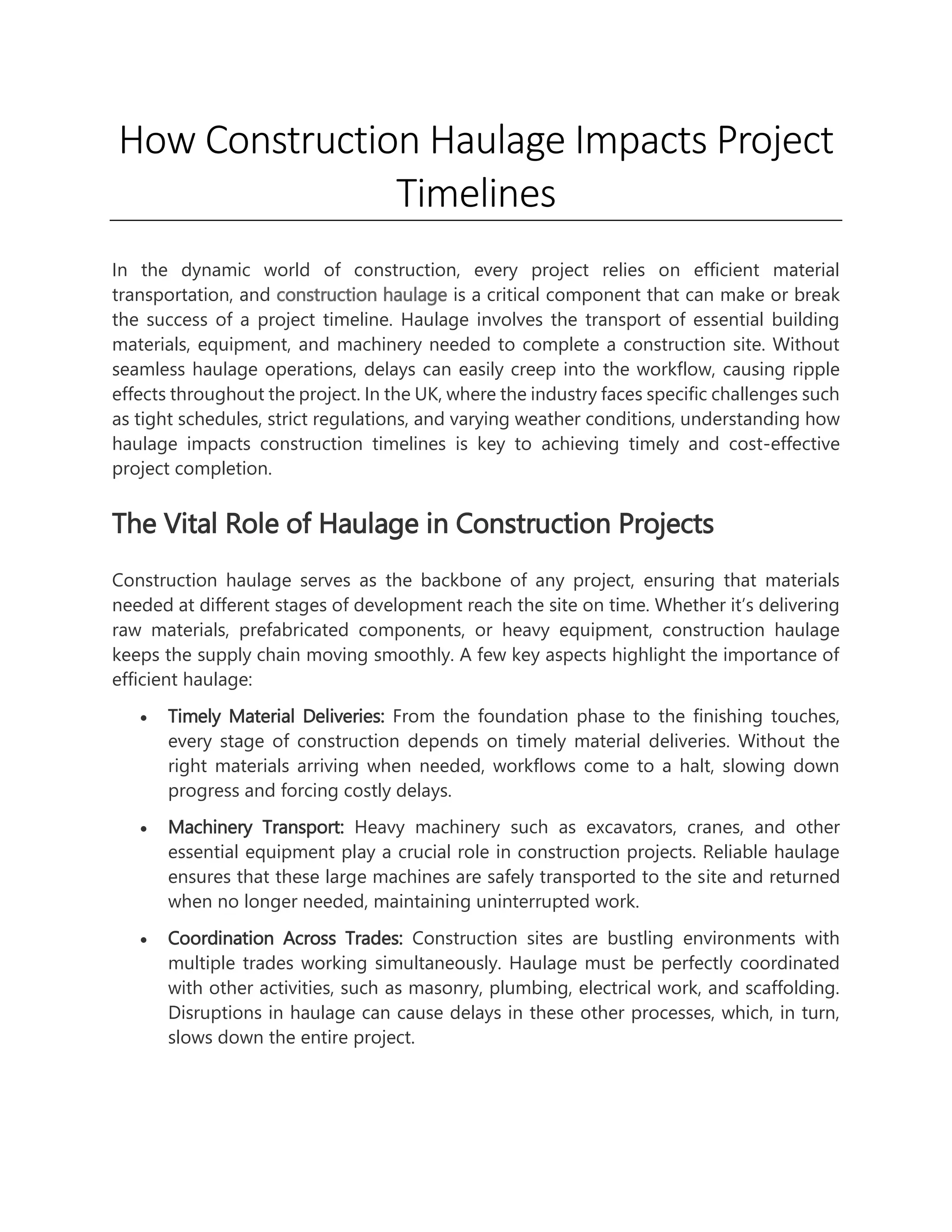How Construction Haulage Impacts Project Timelines.pdf