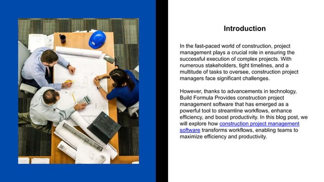 Maximizing Efficiency And Productivity How Construction Project