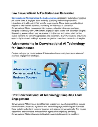 How Conversational AI Enhances Lead Generation Efficiency | PDF