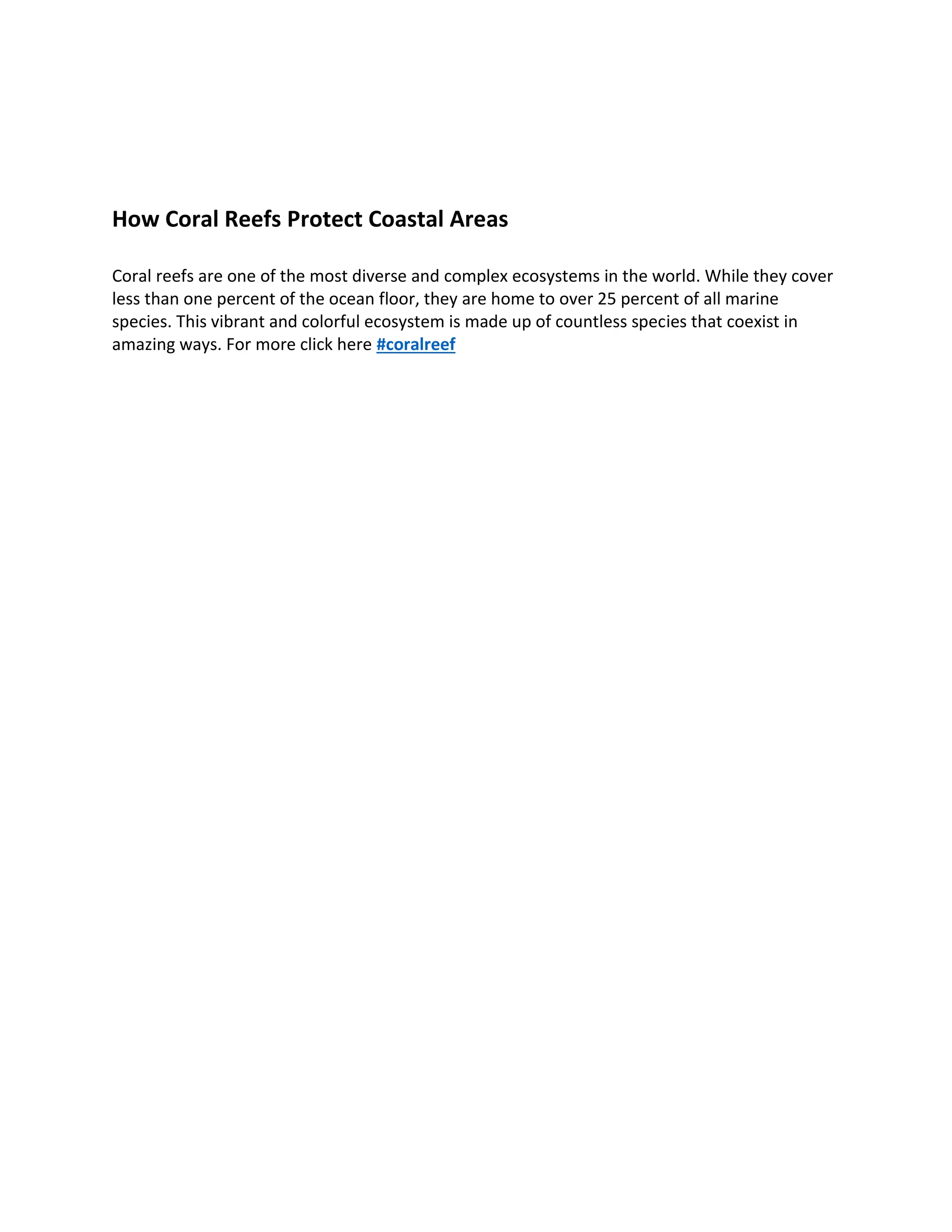 How Coral Reefs Protect Coastal Areas.docx