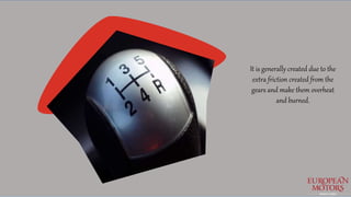 How could you Determine the Burnt Transmission Fluid in Car | PPT