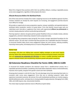 Effective Strategies for CPA Firms to Manage 1040, 1065 & 1120S Tax ...