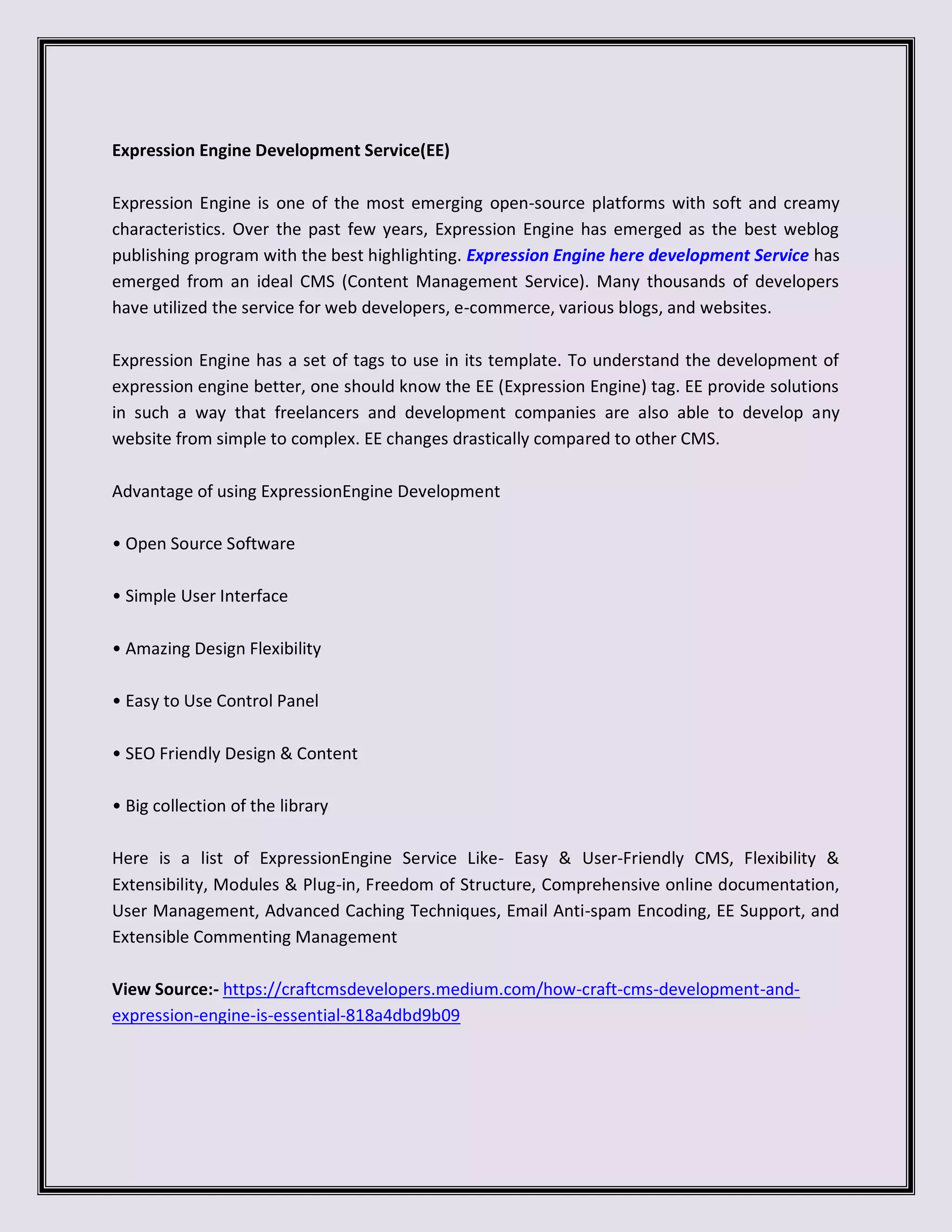 How Craft CMS Development and Expression Engine is Essential.pdf