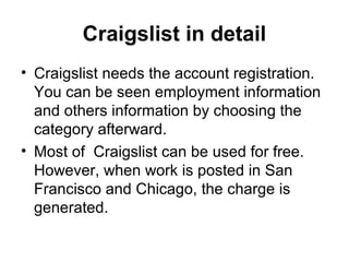 How craigslist works | PPT