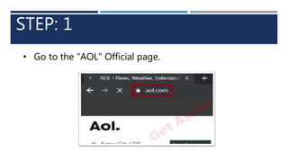 How Create An AOL Account? | PPT