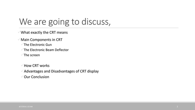 How crt works | PPTX | Physics | Science