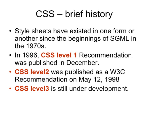 How Cascading Style Sheets Css Works Ppt