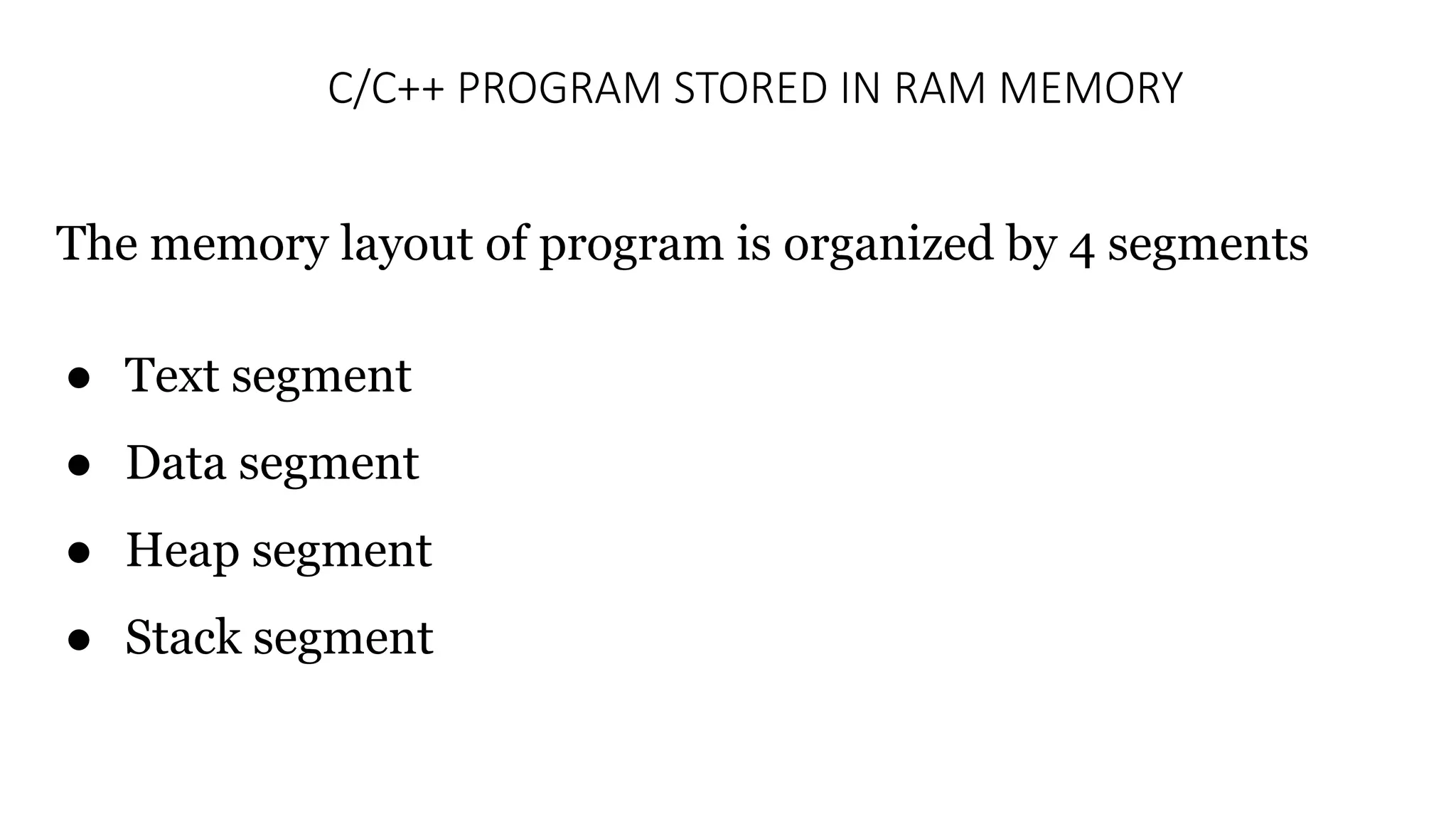 How c++ stored in ram | PPTX