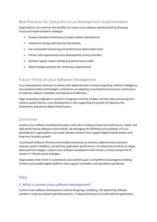 How Custom Linux Software Development Improves Security, Stability, and ...