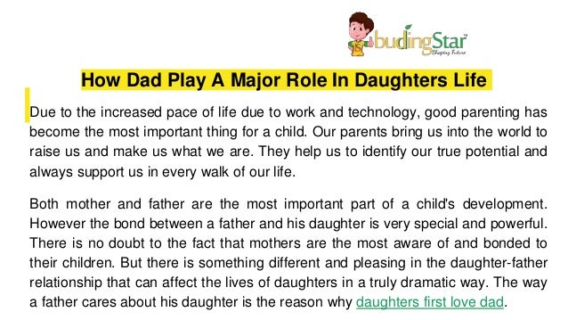 How dad play a major role in daughters life | PPTX