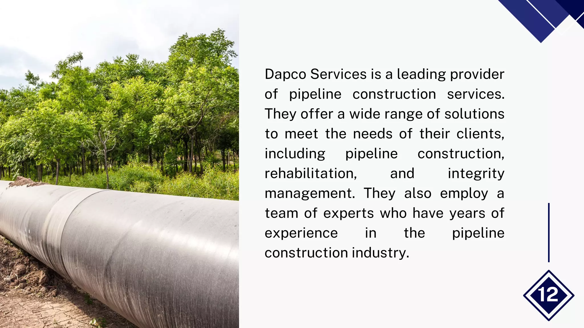 How dapco services provides best pipeline construction services .pptx
