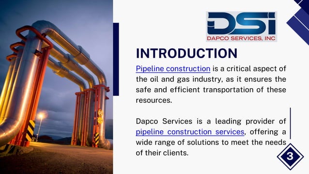 How dapco services provides best pipeline construction services .pptx