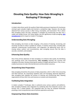 How Data Wrangling Is Reshaping IT Strategies.pdf