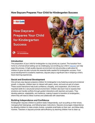 How Daycare Prepares Your Child for Kindergarten Success.docx