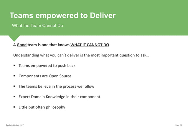 How Dealogic Scaled Agile & Delivers Effectively | PPTX | Cloud ...
