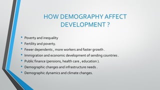 How demographic change affects development | PDF
