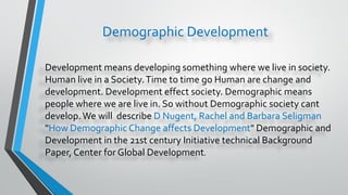 How demographic change affects development | PDF