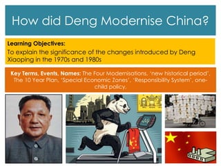 How did Deng Modernise China? | PPT