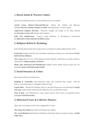 How Did Epic Poems Reflect the Culture.docx