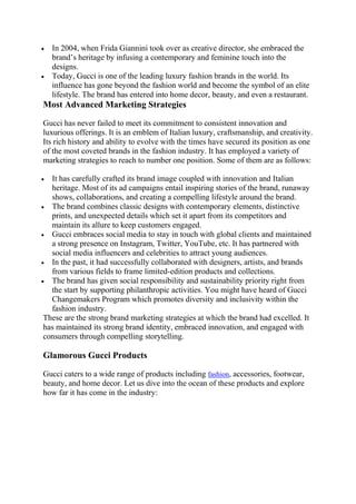 How did Gucci become the Luxury Symbol of the Fashion Industry? | The ...