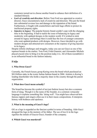 How did Gucci become the Luxury Symbol of the Fashion Industry? | The ...