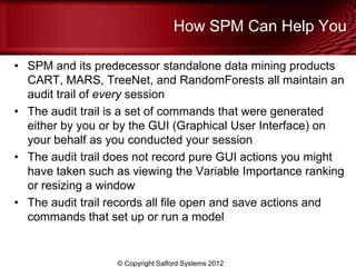 Session Logs Tutorial for SPM | PPTX