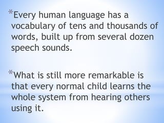 How did language begin | PPTX