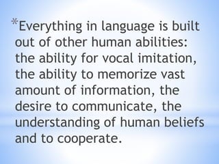 How did language begin | PPTX