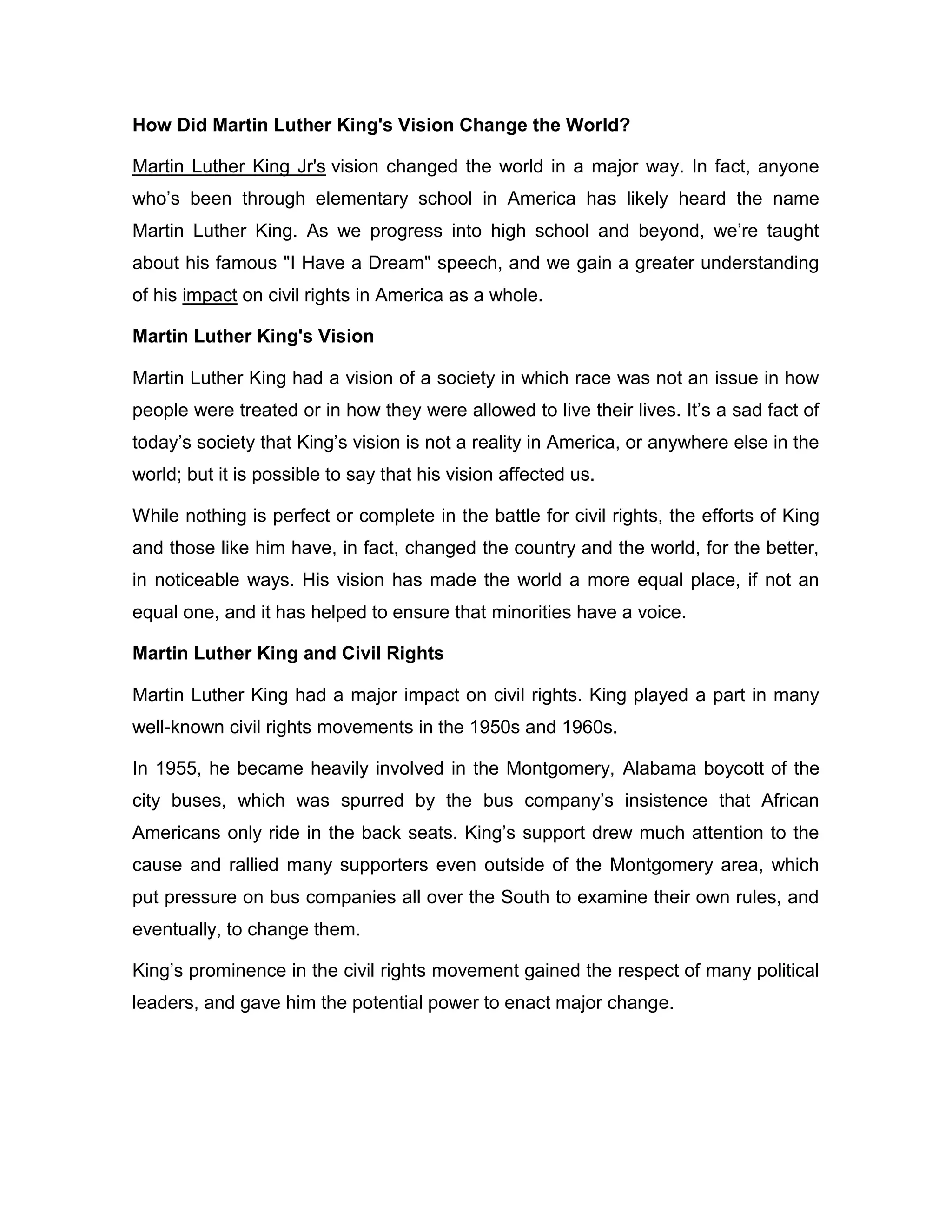 How Did Martin Luther King.doc