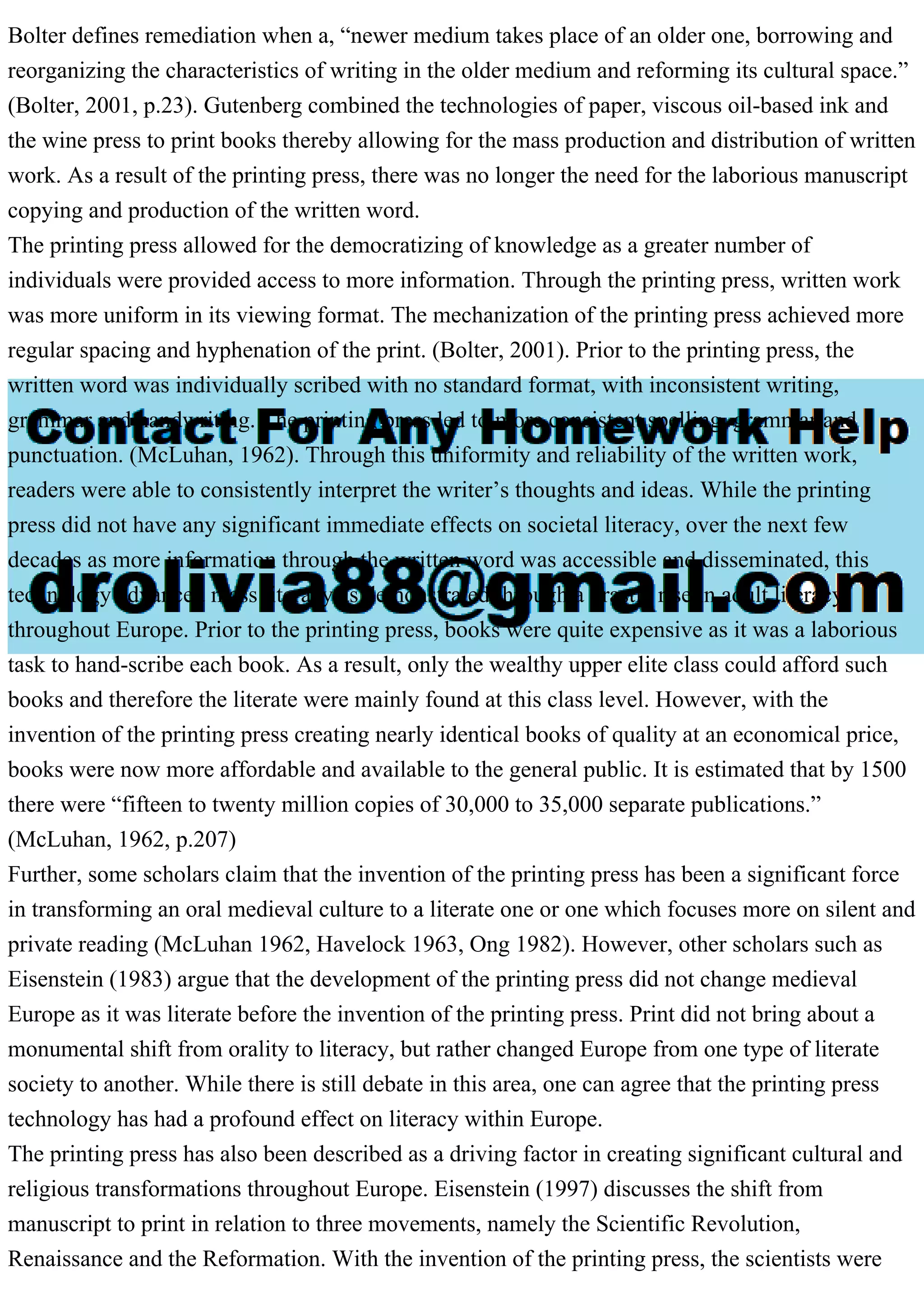 How did printing technology impact literacy and education How d.pdf ...