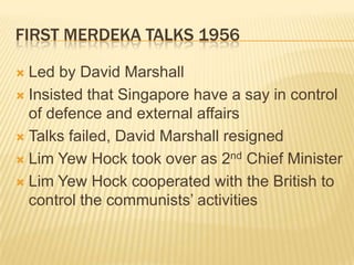 How Did Singapore Progress To Internal Self Government | PPTX