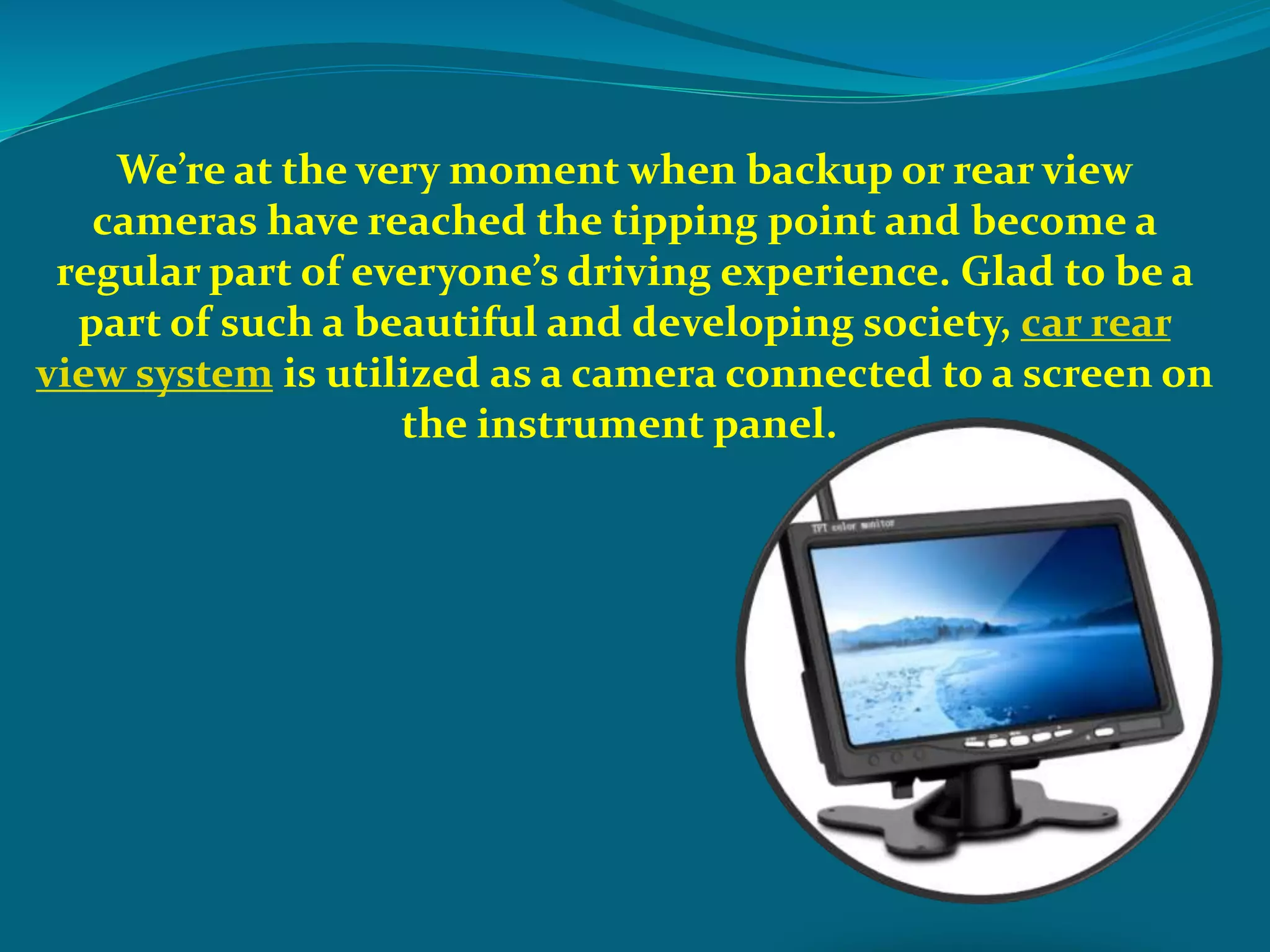 How did the car rear view system emerge | PPT