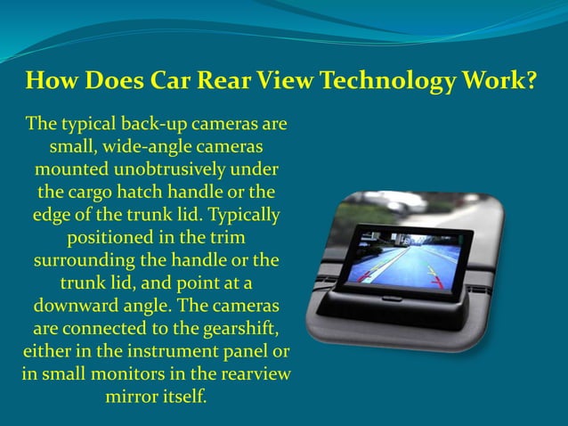 How did the car rear view system emerge | PPT
