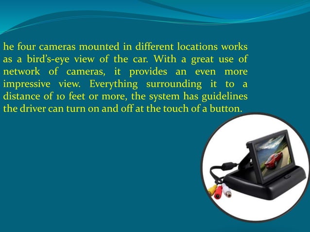 How did the car rear view system emerge | PPT