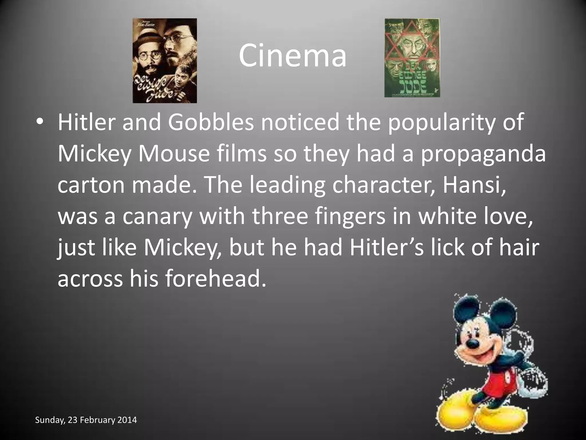 How did the Nazis control the german people using propaganda | PPTX