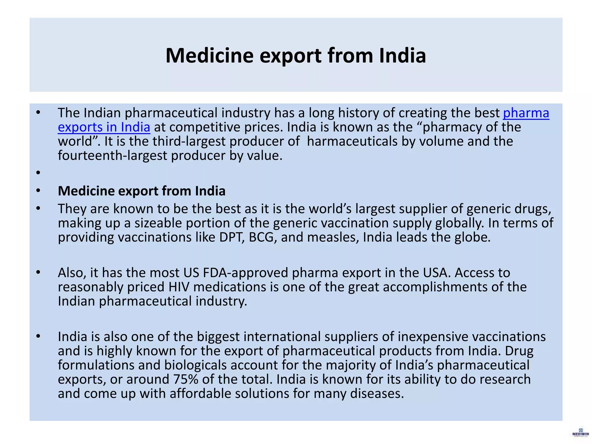 How Did The Pharma Export Market Emerge During The Pandemic.pptx