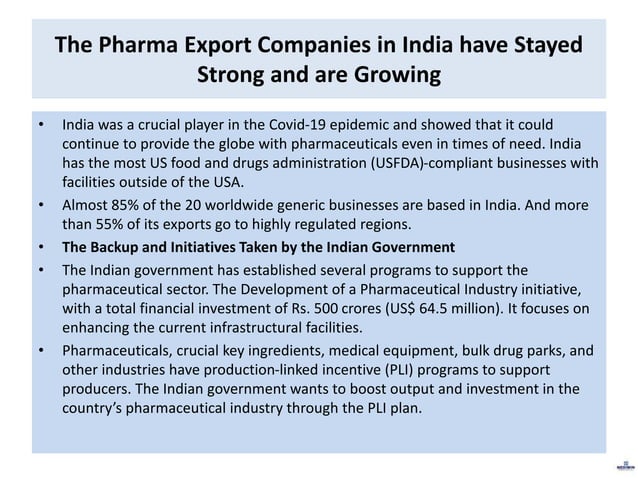 How Did The Pharma Export Market Emerge During The Pandemic.pptx